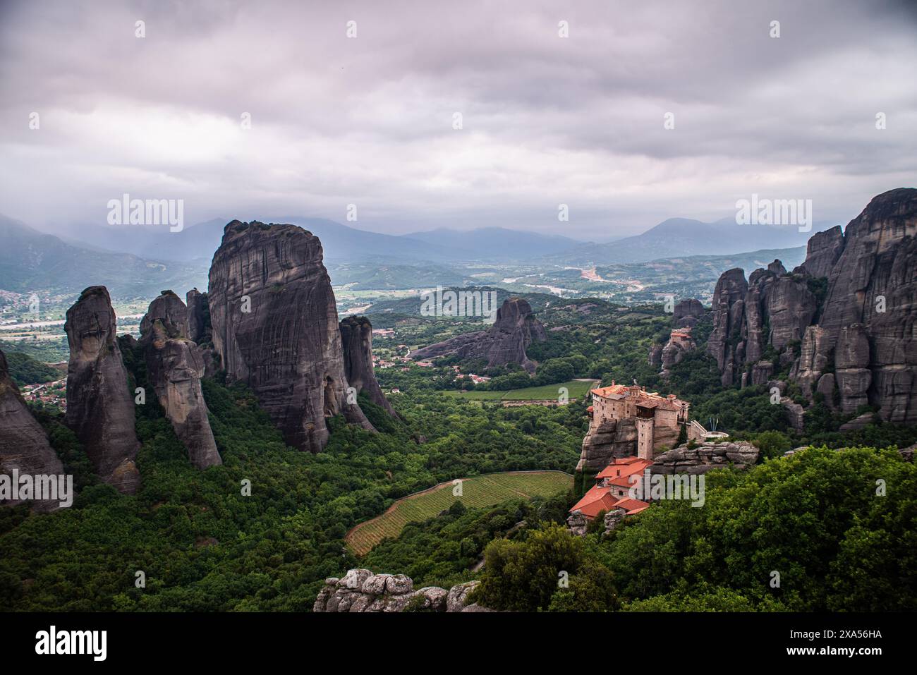 Meteora, Roussanou Monastery, Kalamata, Greece Stock Photo - Alamy