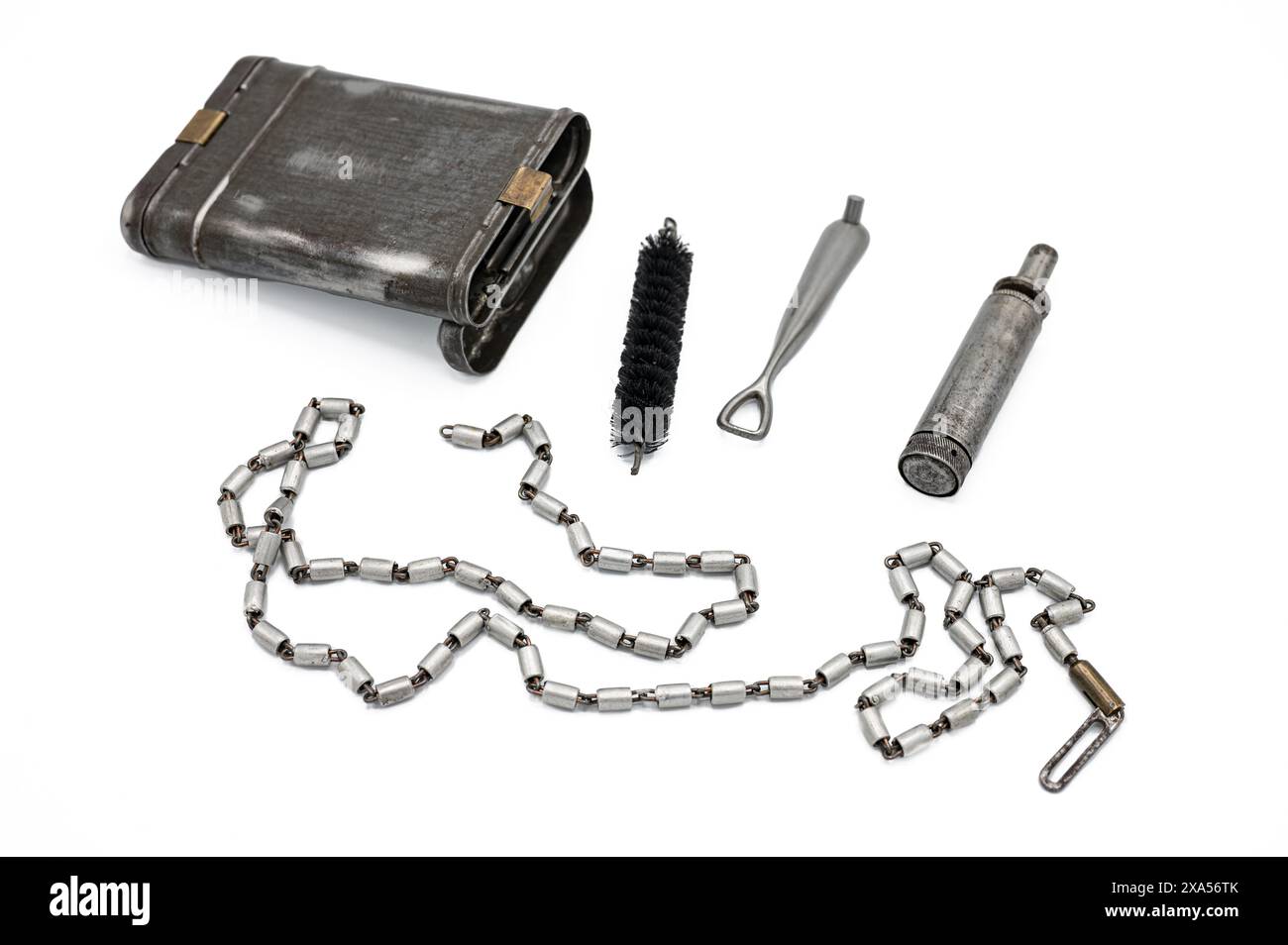 Detail of the original cleaning kit for a Mauser-type bolt-action ...