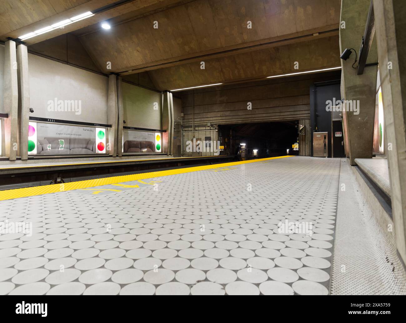 Montreal Metro station platform, Canada Stock Photo - Alamy