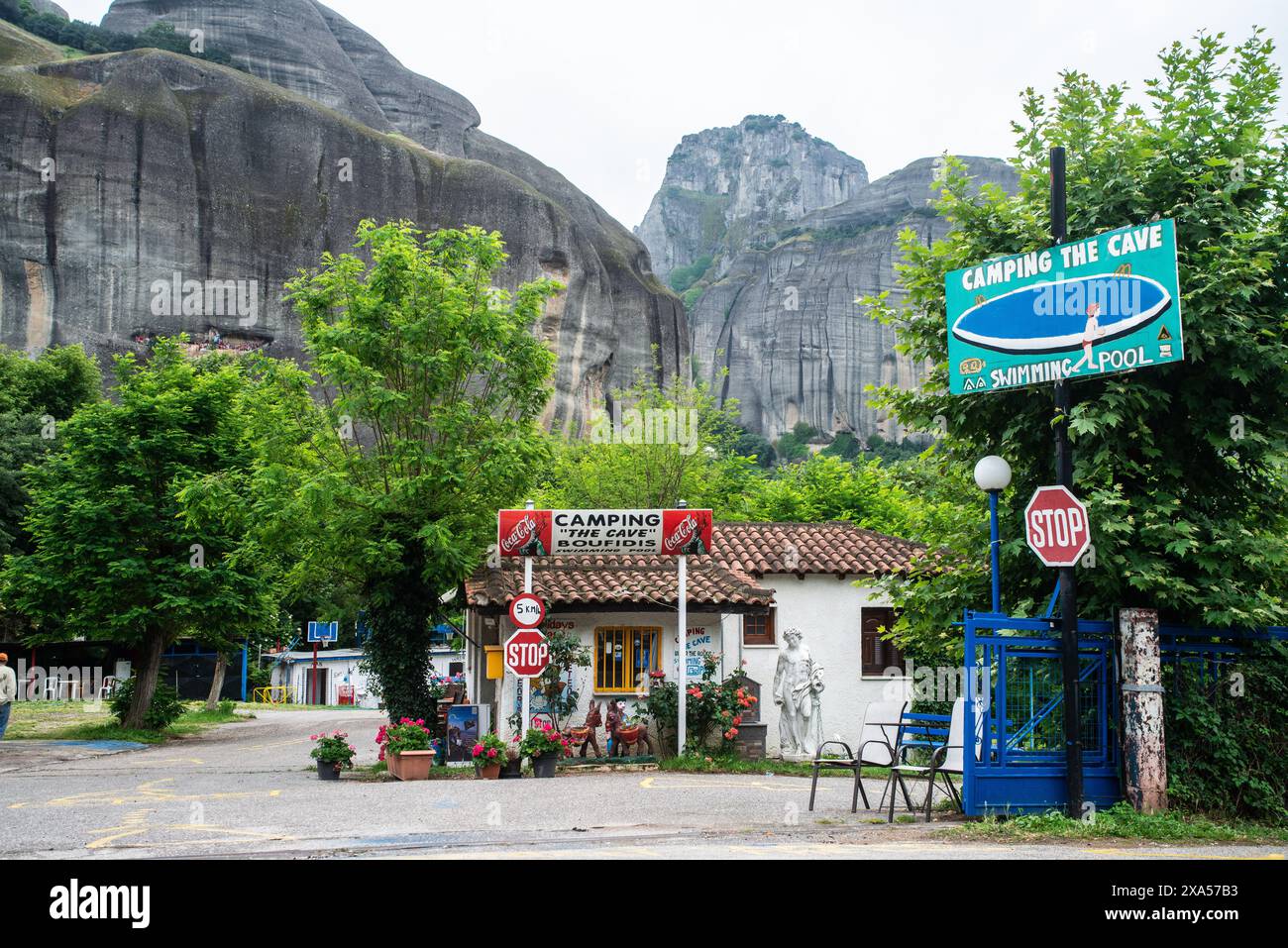 "The Cave Camping" Meteora, Kalamata, Greece Stock Photo - Alamy