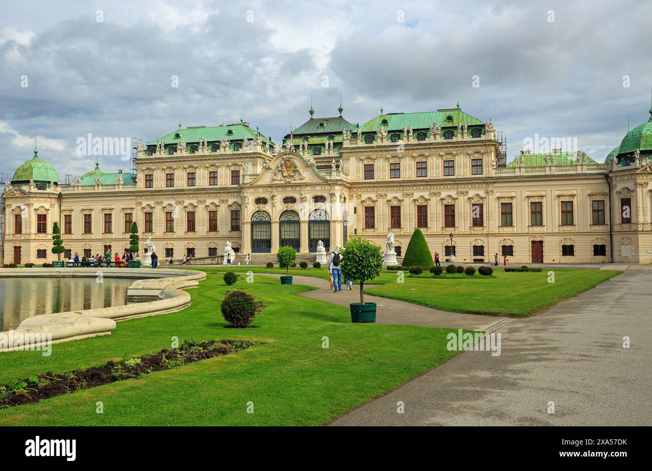Vienna, Austria, 26-05-24. The Belvedere palace was built for Prince ...