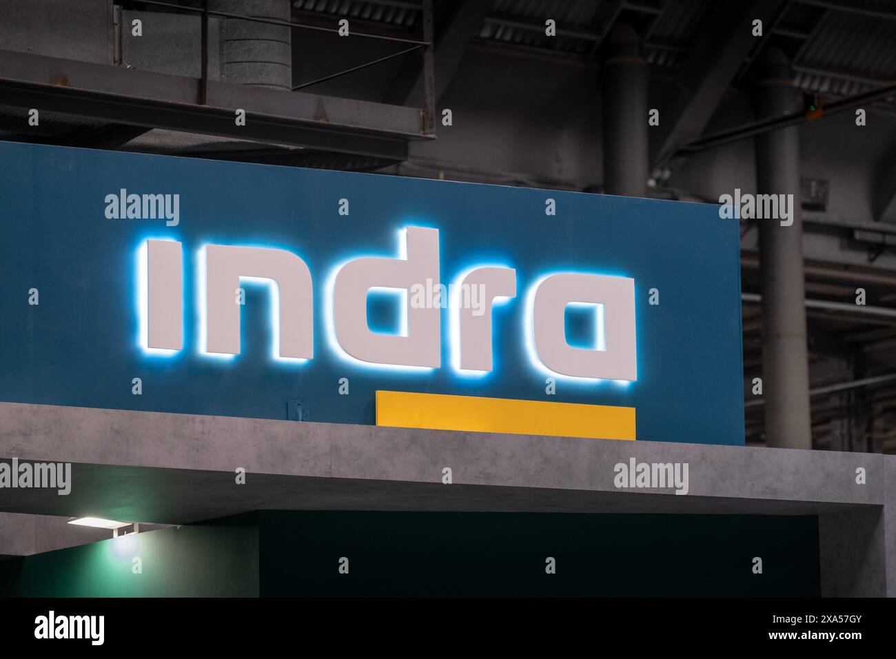 Indra logo hi-res stock photography and images - Alamy