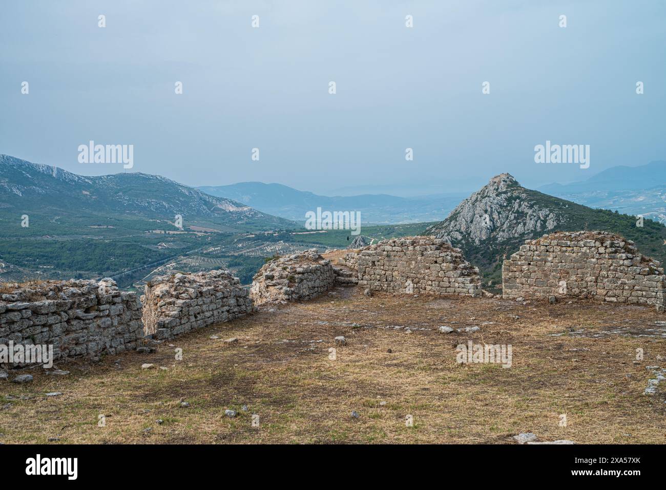 Acrocorinth archeological site, Corinth, Greece Stock Photo - Alamy