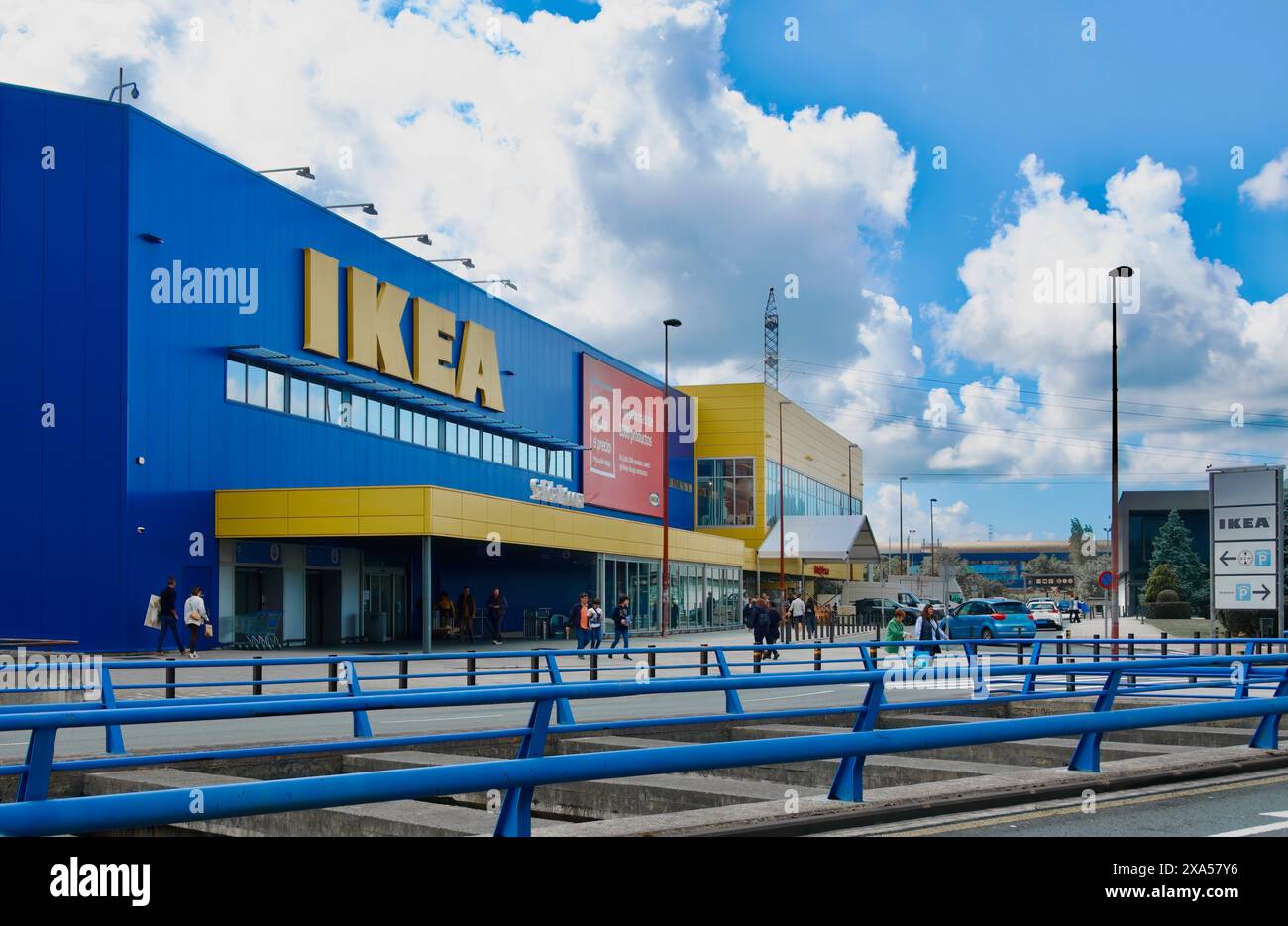 Signs and exterior of the Ikea store Barakaldo Basque Country Spain ...