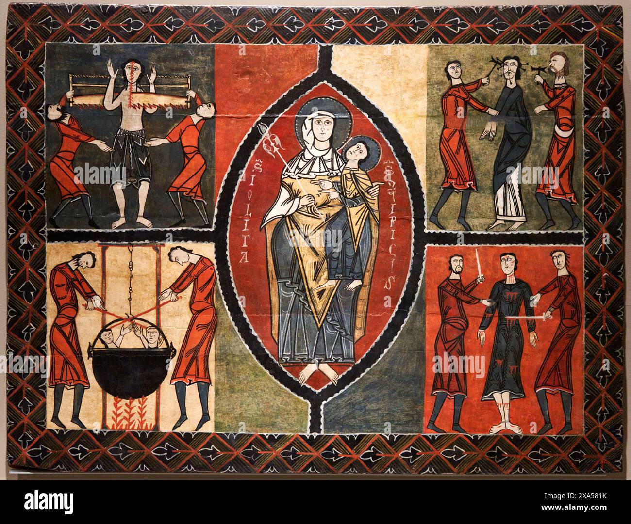 Frontal d'altar de Durro, S. XII, Procedeix de l'ermita de Sant Quirc de Durro (la Vall de Boí ...