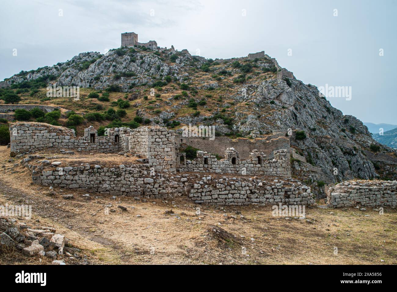 Acrocorinth archeological site, Corinth, Greece Stock Photo - Alamy