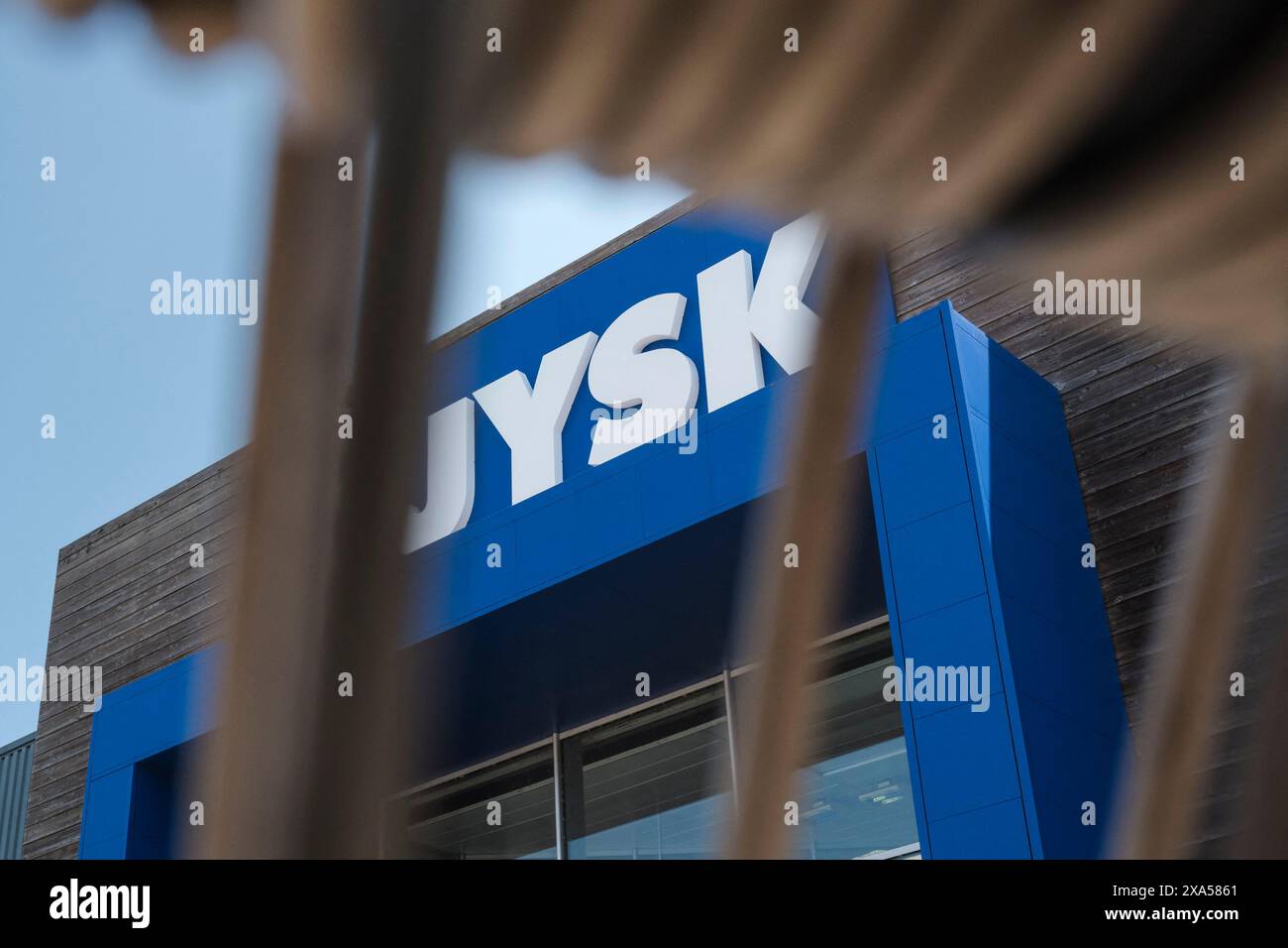 Montauban, France. 04th June, 2024. Illustration of the Jysk shop logo ...