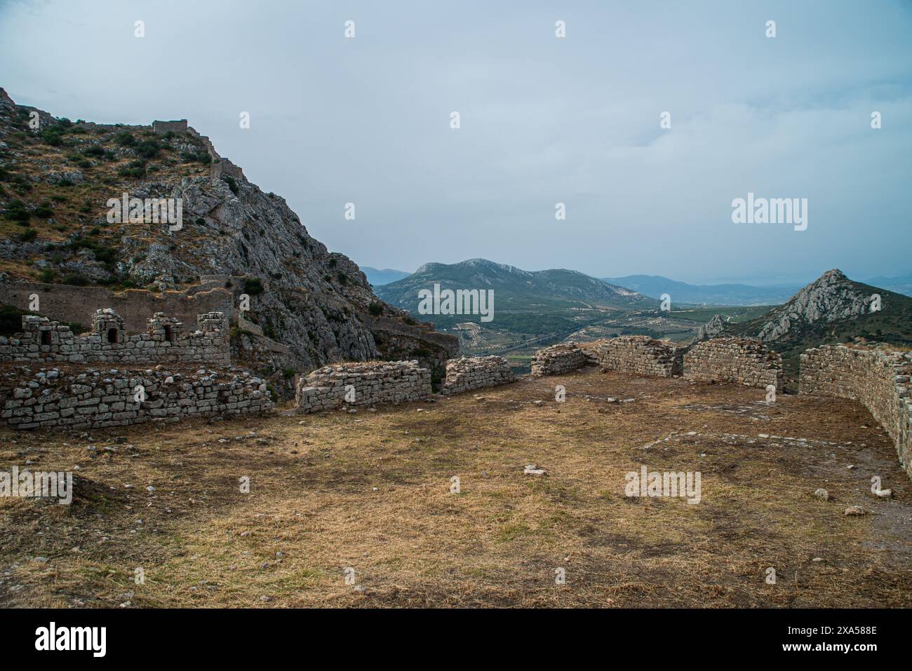 Acrocorinth archeological site, Corinth, Greece Stock Photo - Alamy