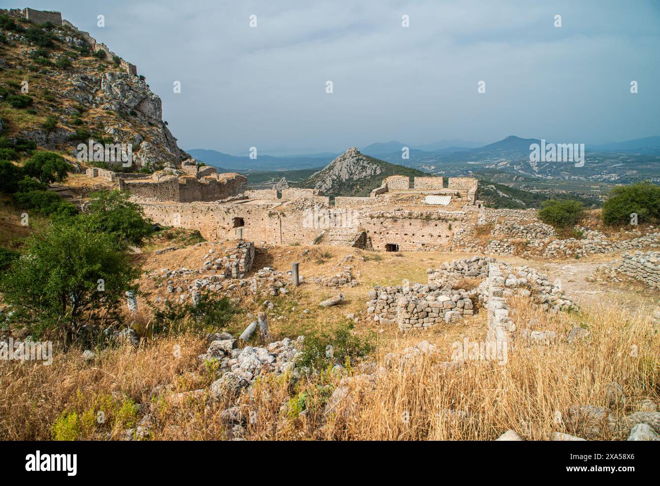 Acrocorinth archeological site, Corinth, Greece Stock Photo - Alamy