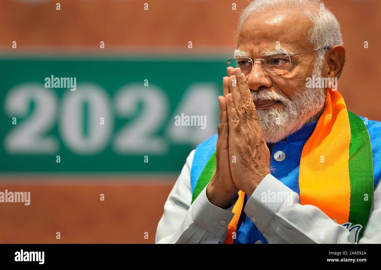 FILE- Indian Prime Minister Narendra Modi greets during the unveiling ...