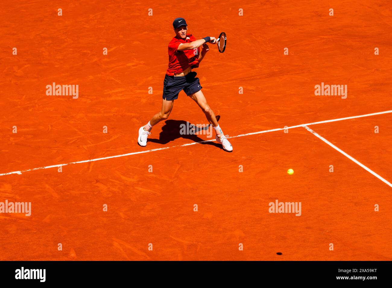 Paris, France. 4th June, 2024. Tennis player Jannik Sinner from Italy ...