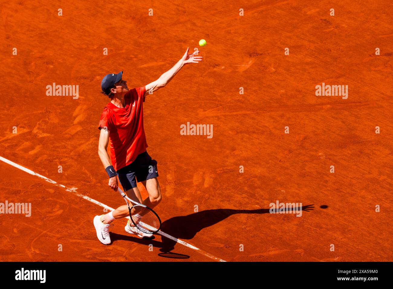 Paris, France. 4th June, 2024. Tennis player Jannik Sinner from Italy ...