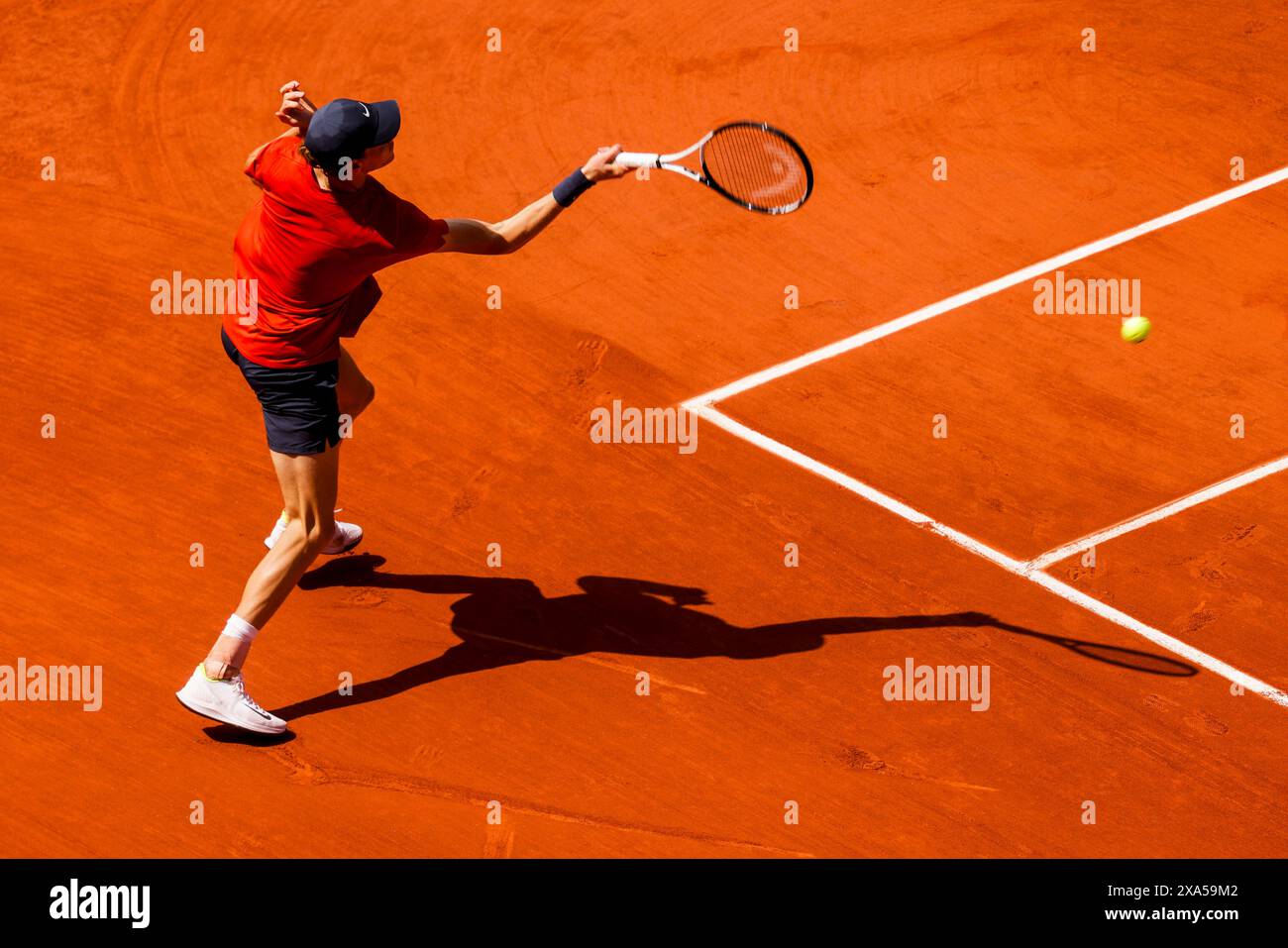 Paris, France. 4th June, 2024. Tennis player Jannik Sinner from Italy ...