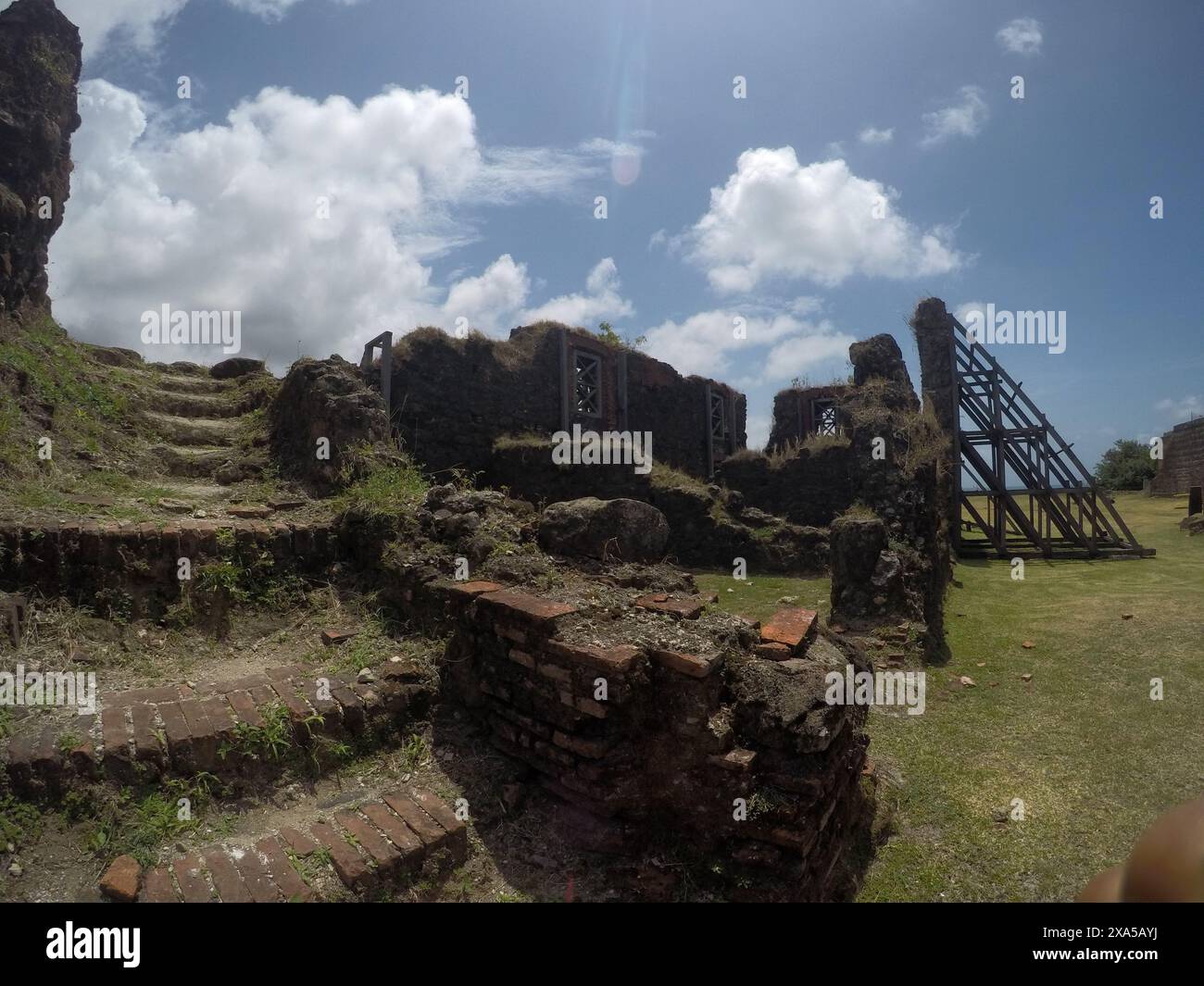 The Views of a cannon in a fort in Panama Stock Photo - Alamy