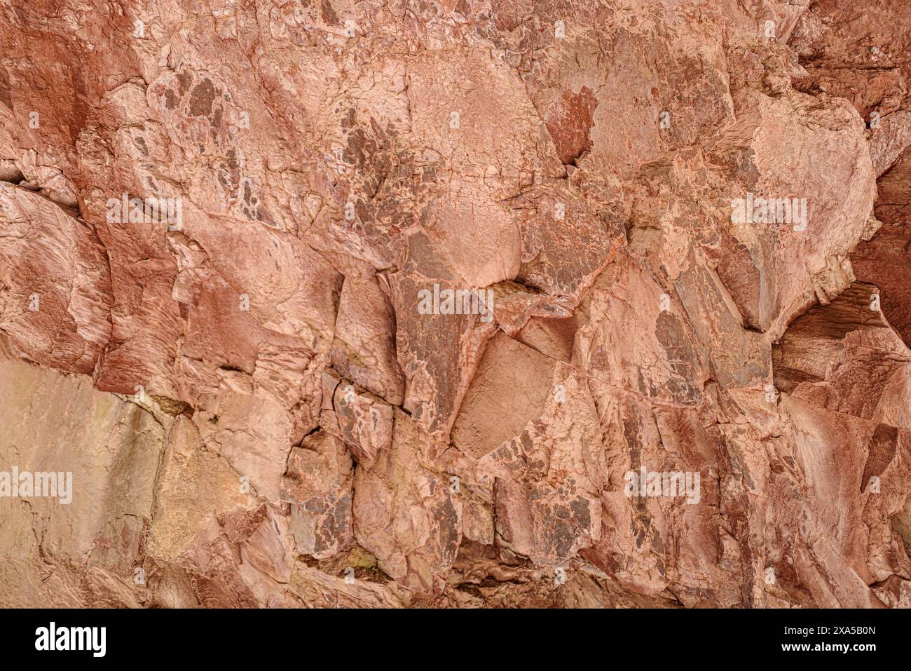 Natural stone texture of red iron oxide rocks Stock Photo - Alamy