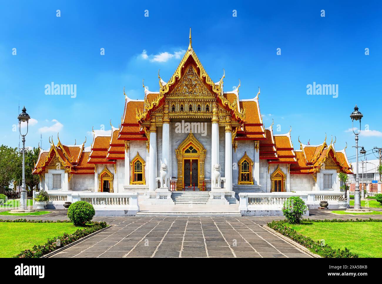 Wat Benchamabophit or the Marble Temple in the Dusit District of ...