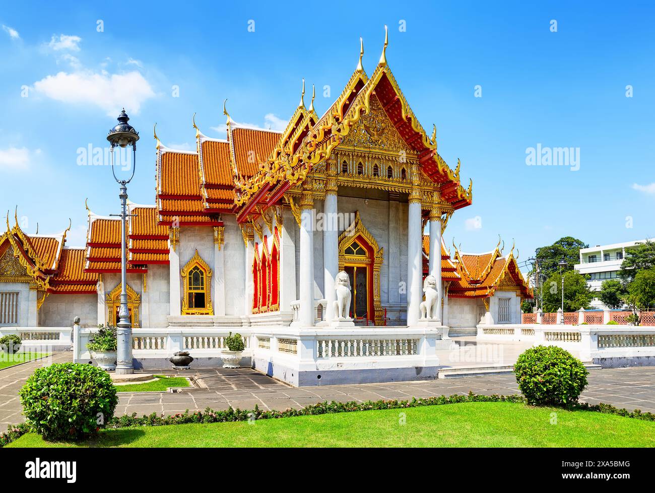 Wat Benchamabophit or the Marble Temple in the Dusit District of ...