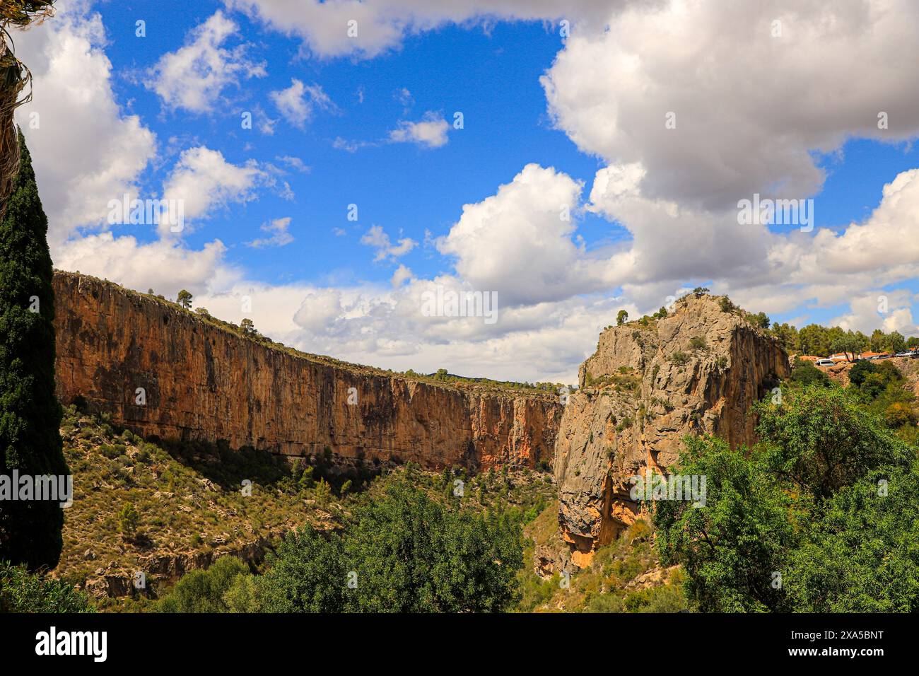 Diverse green landscapes of Chulilla, Spain, featuring water, rivers ...