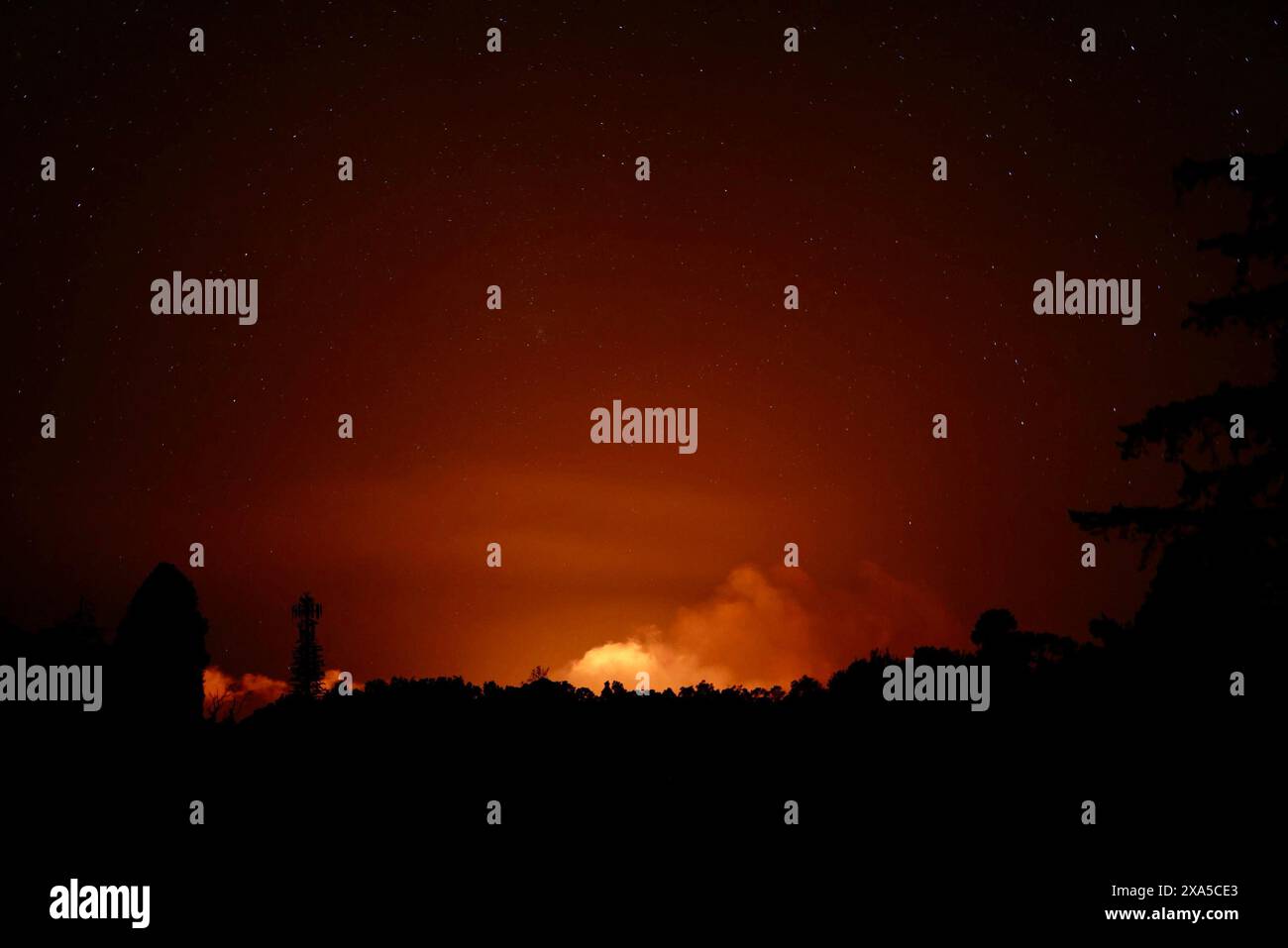 June 3, 2024 - Hawaii, USA - Kilauea, one of the most active volcanoes ...