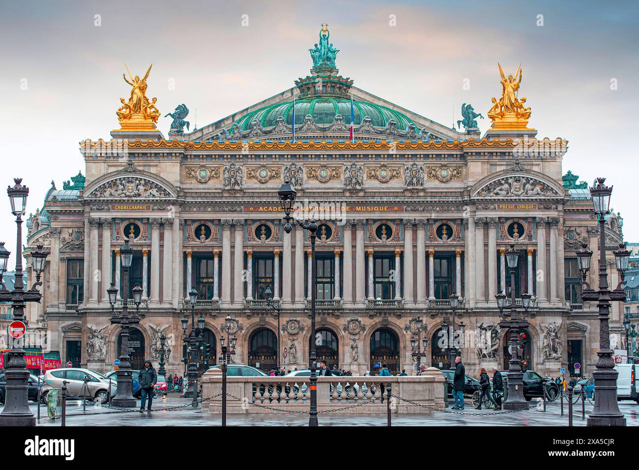 PARIS - MAY 06: Facade of Palais Garnier or Opera Garnier during spring ...