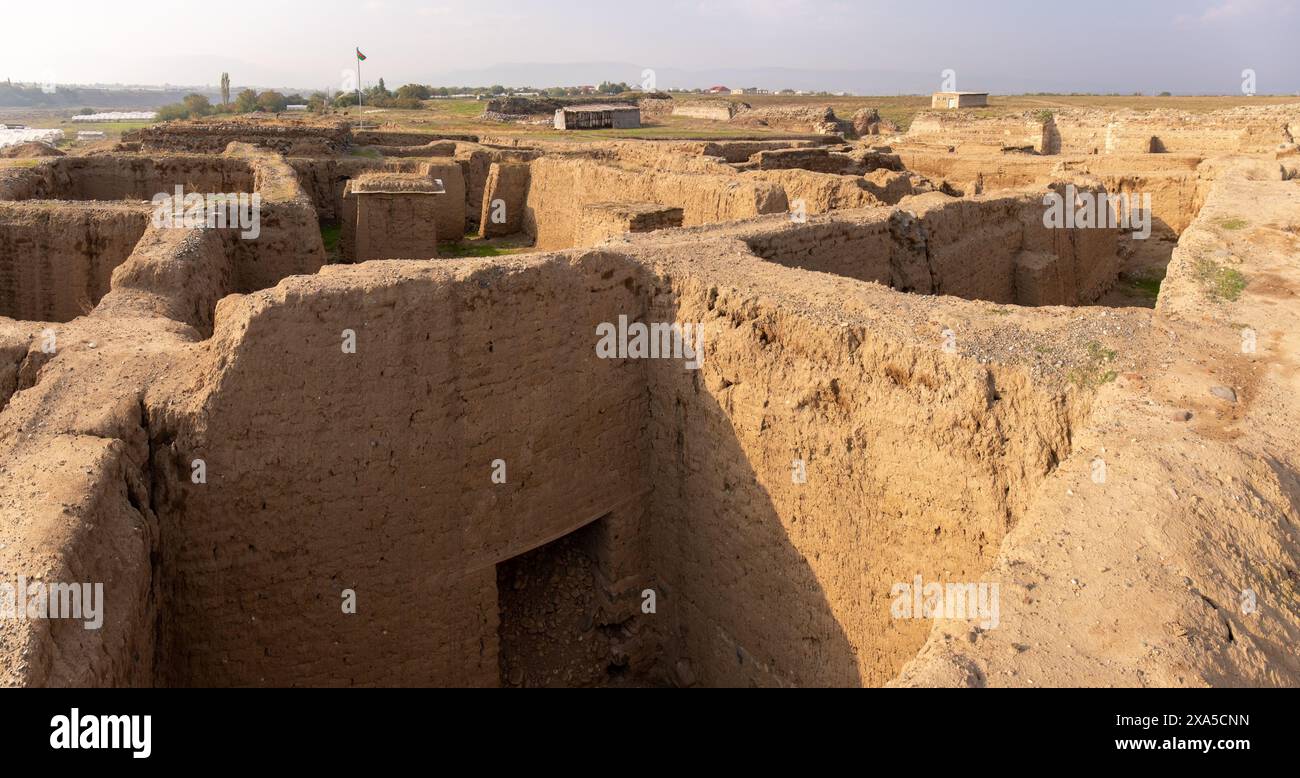 Rooms of the big old city of Shamkir. The city of Shamkir. Azerbaijan ...