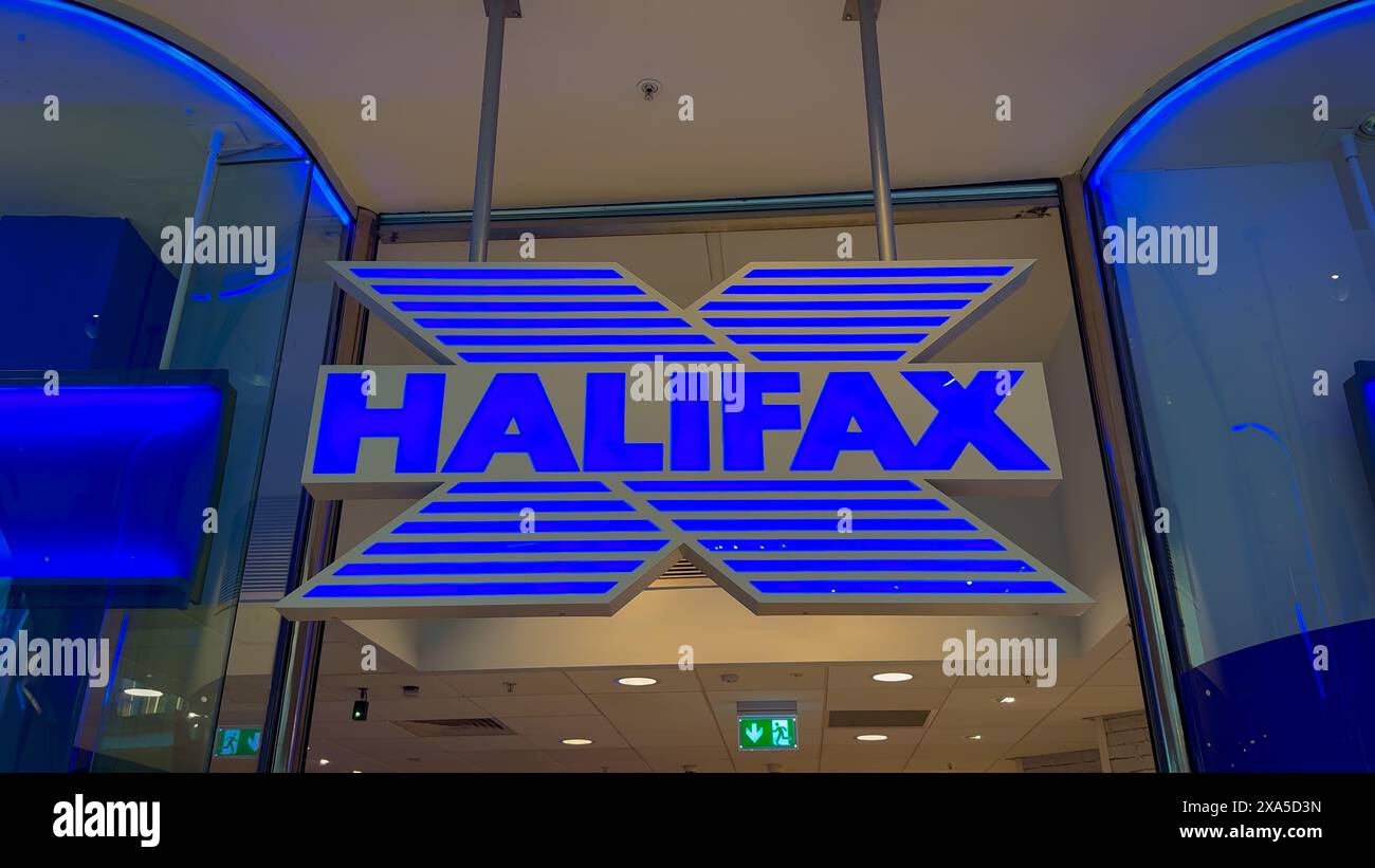 Halifax Logo at a branch in Birmingham - BIRMINGHAM, UNITED KINGDOM ...