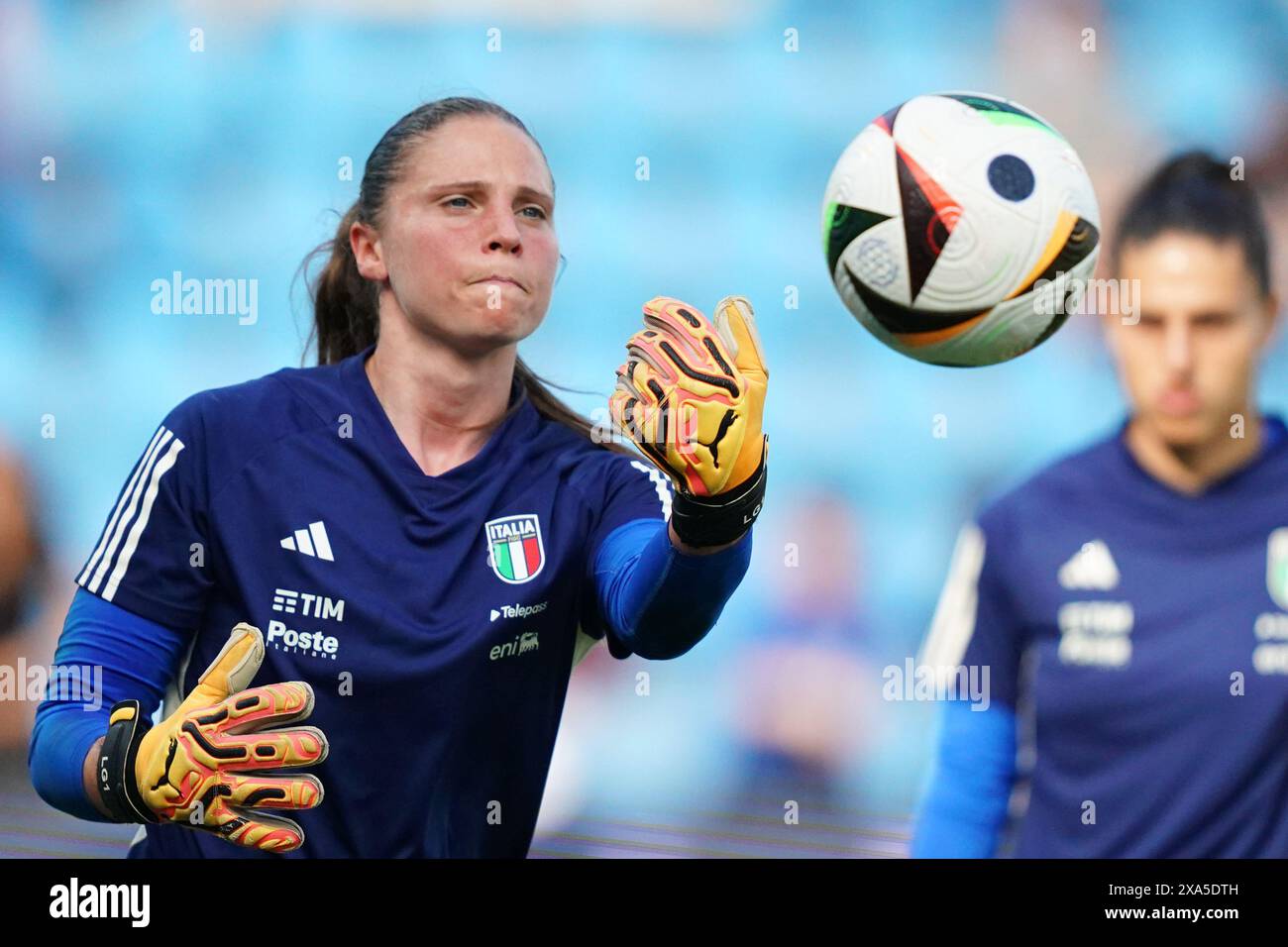 Italia's Laura Giuliani during the UEFA womens European Qualifiers ...