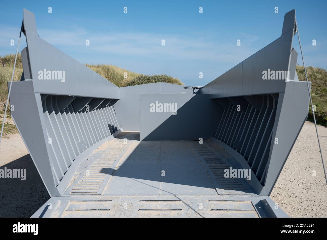 Detail of landing craft personal vehicle (LCVP) or Higgins boat- LCVP ...