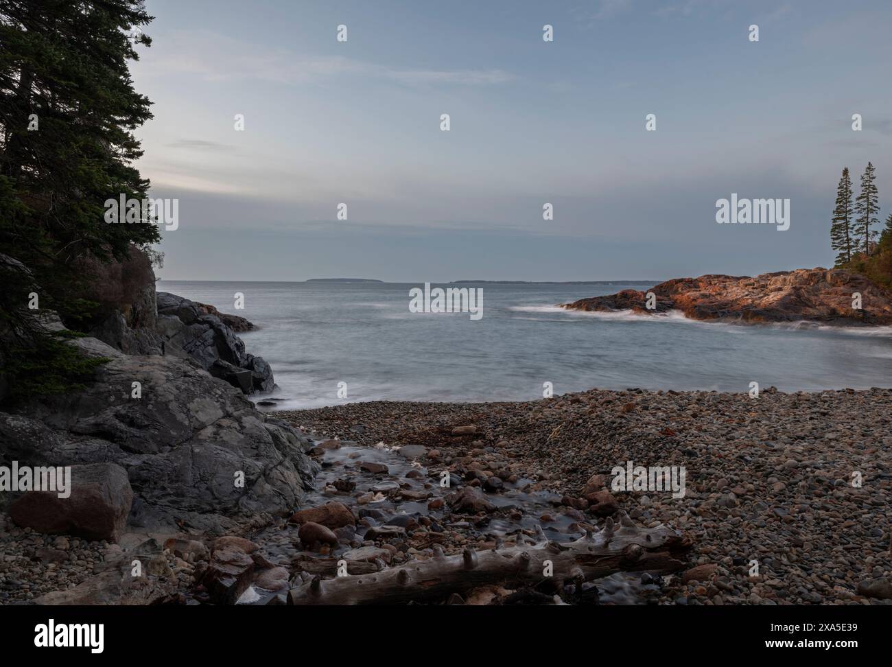 Little Hunters Beach, Acadia National Park, Maine. Late September Stock ...