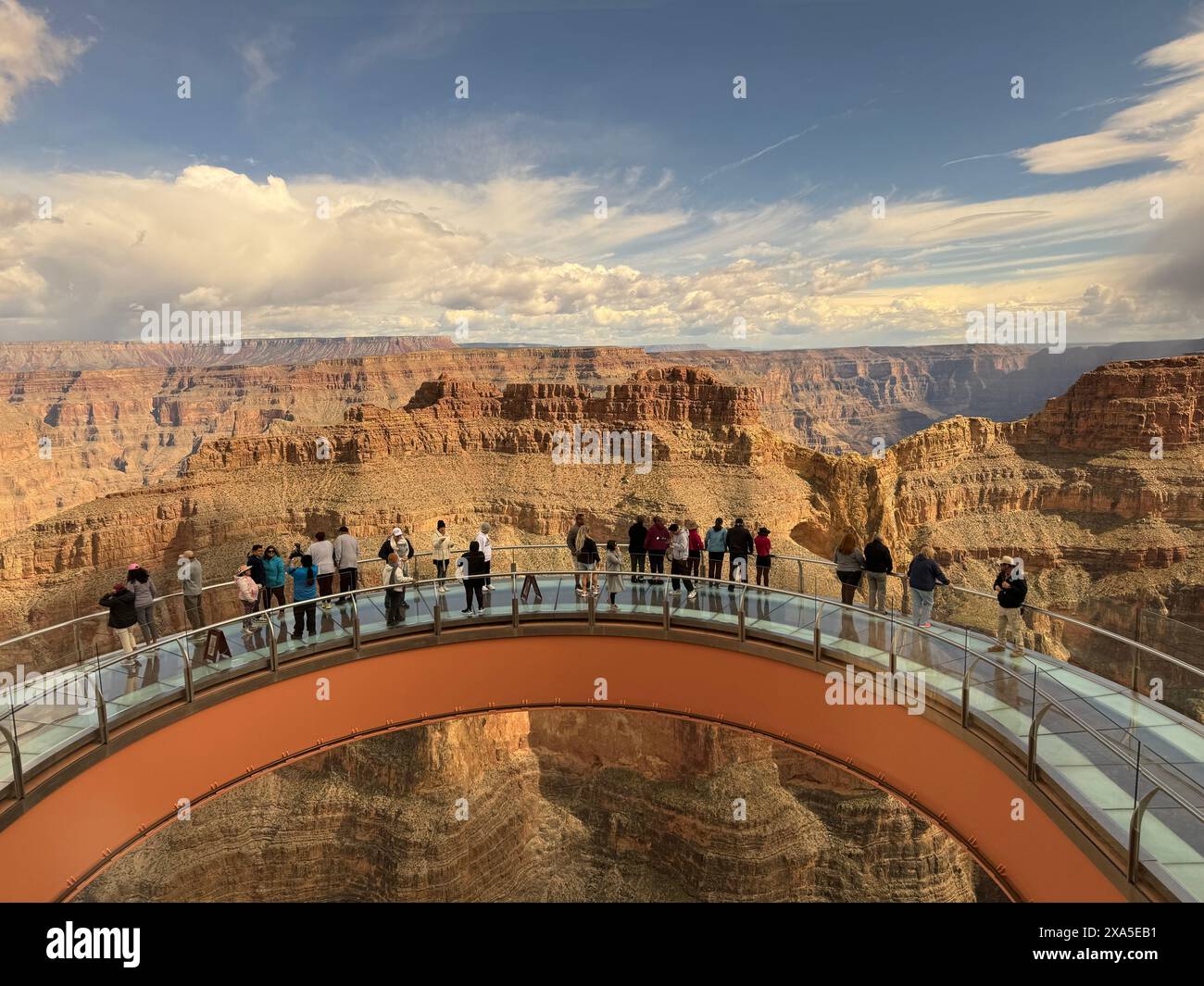 The Grand Canyon West Skywalk view Stock Photo - Alamy