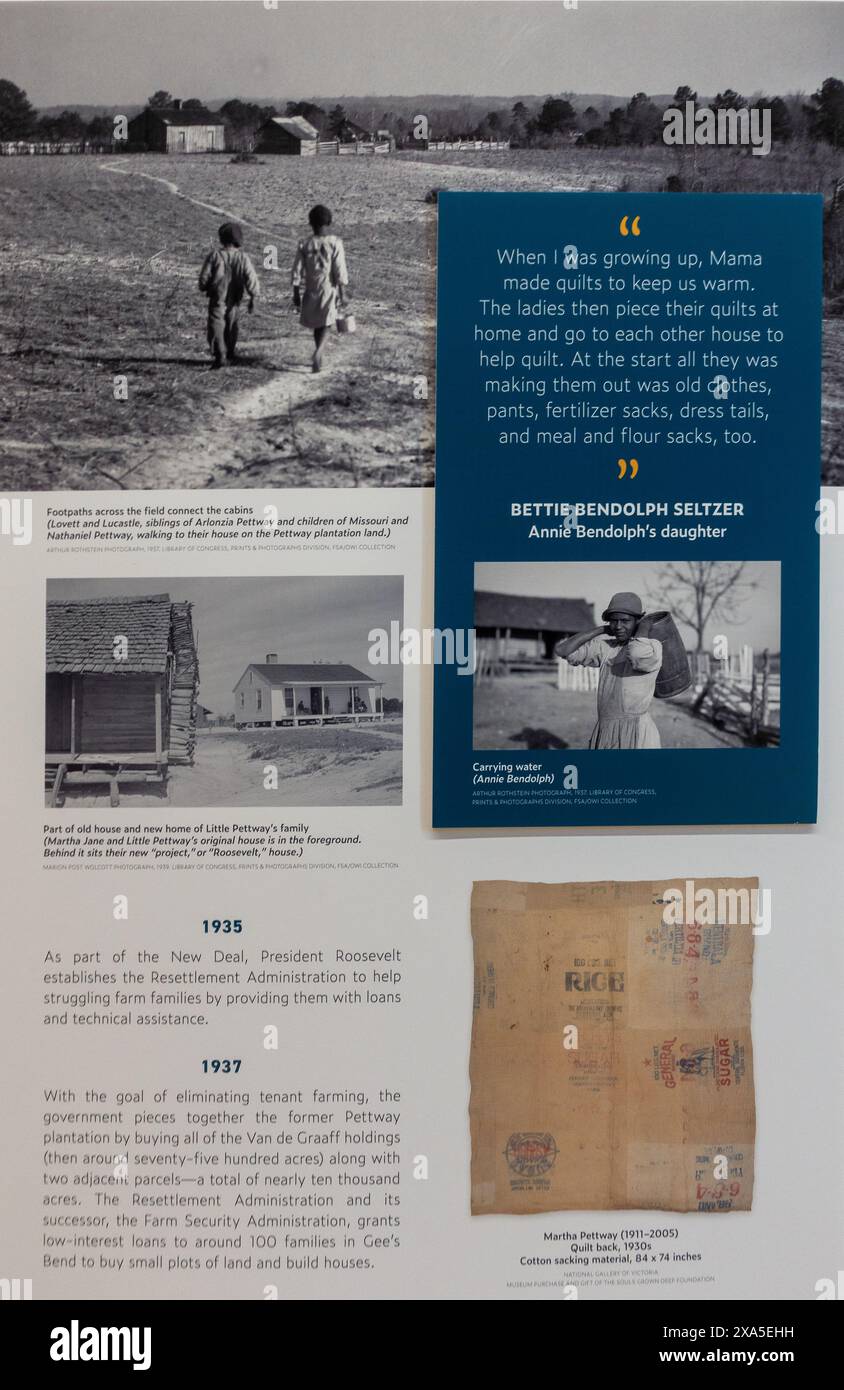 Gees Bend Heritage trail in Boykin Alabama Stock Photo - Alamy