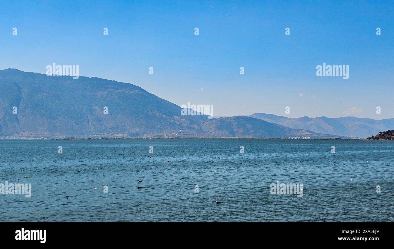 A scenic view of Erhai Lake in Dali City, Yunnan Province, China Stock ...