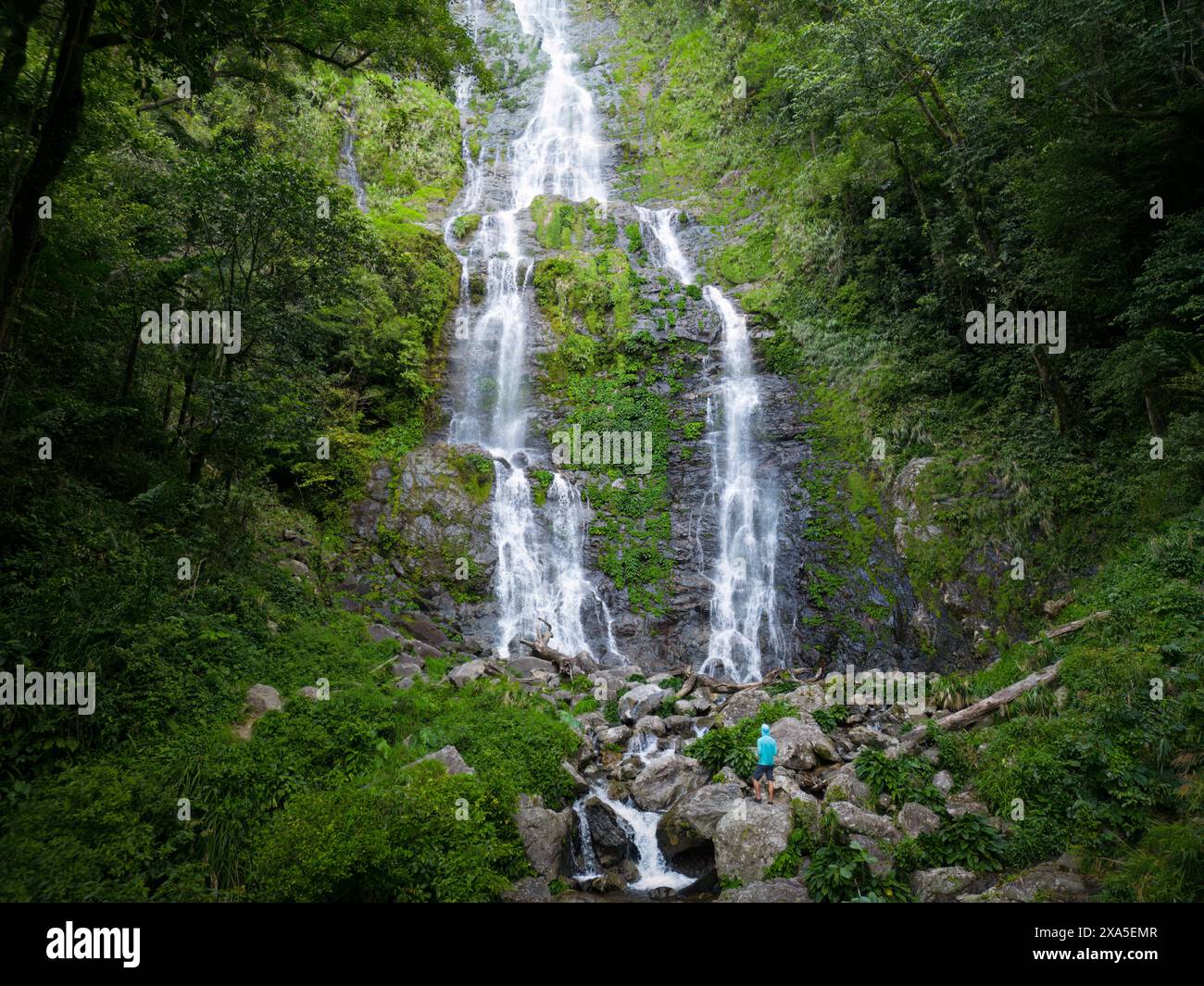 The Langanan Waterfall in Ranau, Sabah, Malaysia Stock Photo - Alamy