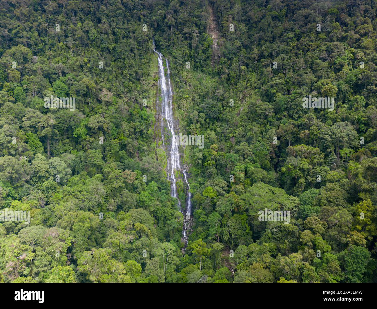 The Langanan Waterfall in Ranau, Sabah, Malaysia Stock Photo - Alamy