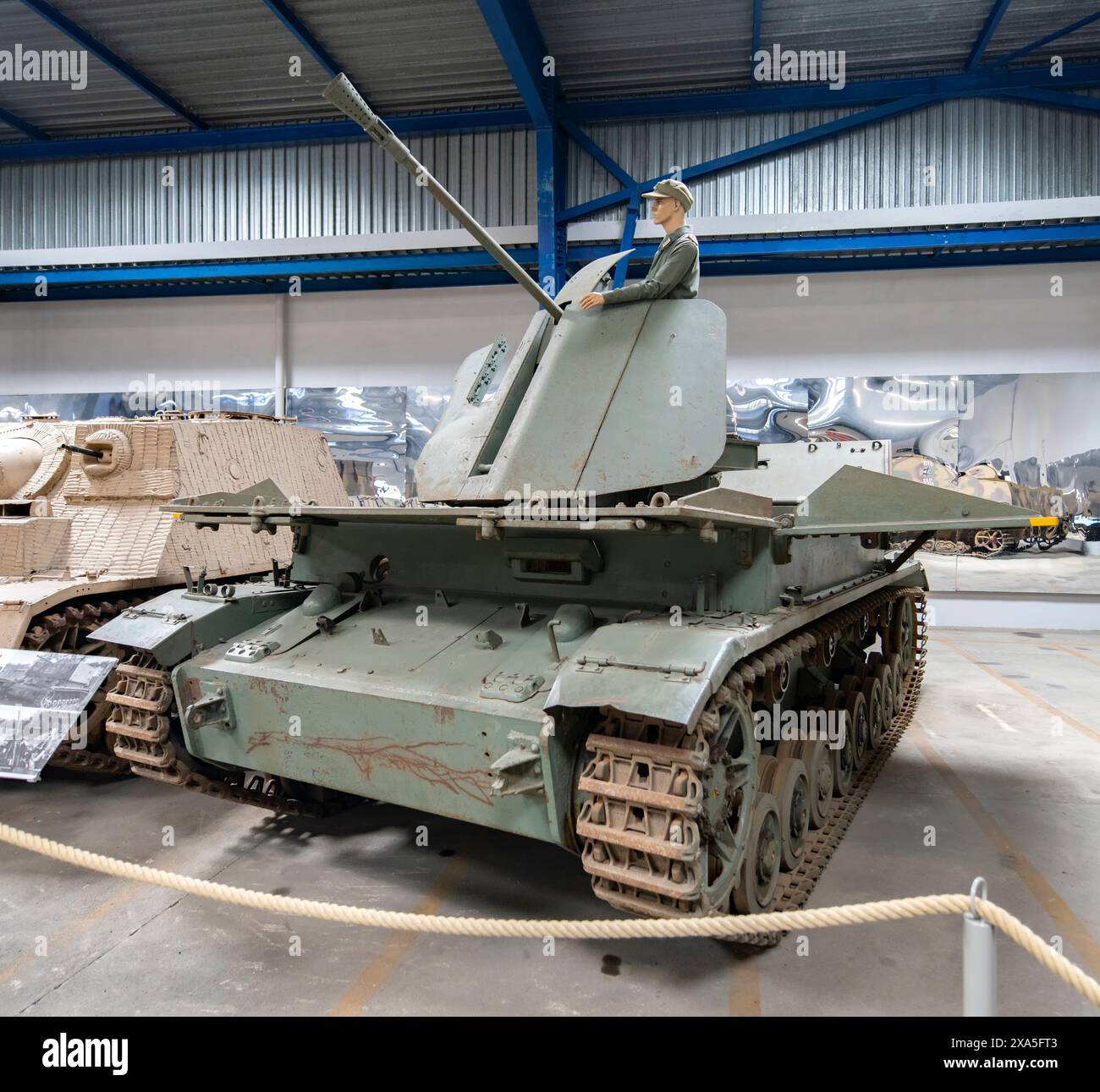 Flakpanzer IV at Museum of Armored Vehicles in Saumur, France Stock ...