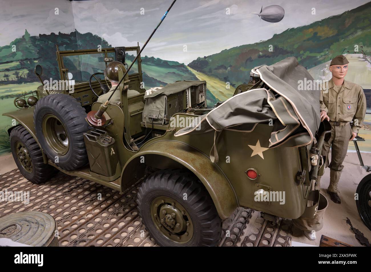 The Old World War II Dodge WC-56 command vehicle Stock Photo - Alamy