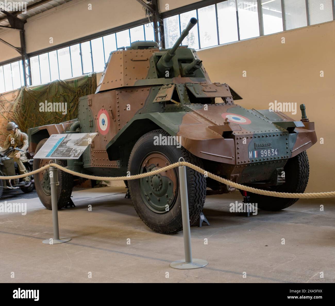AMD-35 at Museum of Armored Vehicles in Saumur, France Stock Photo - Alamy