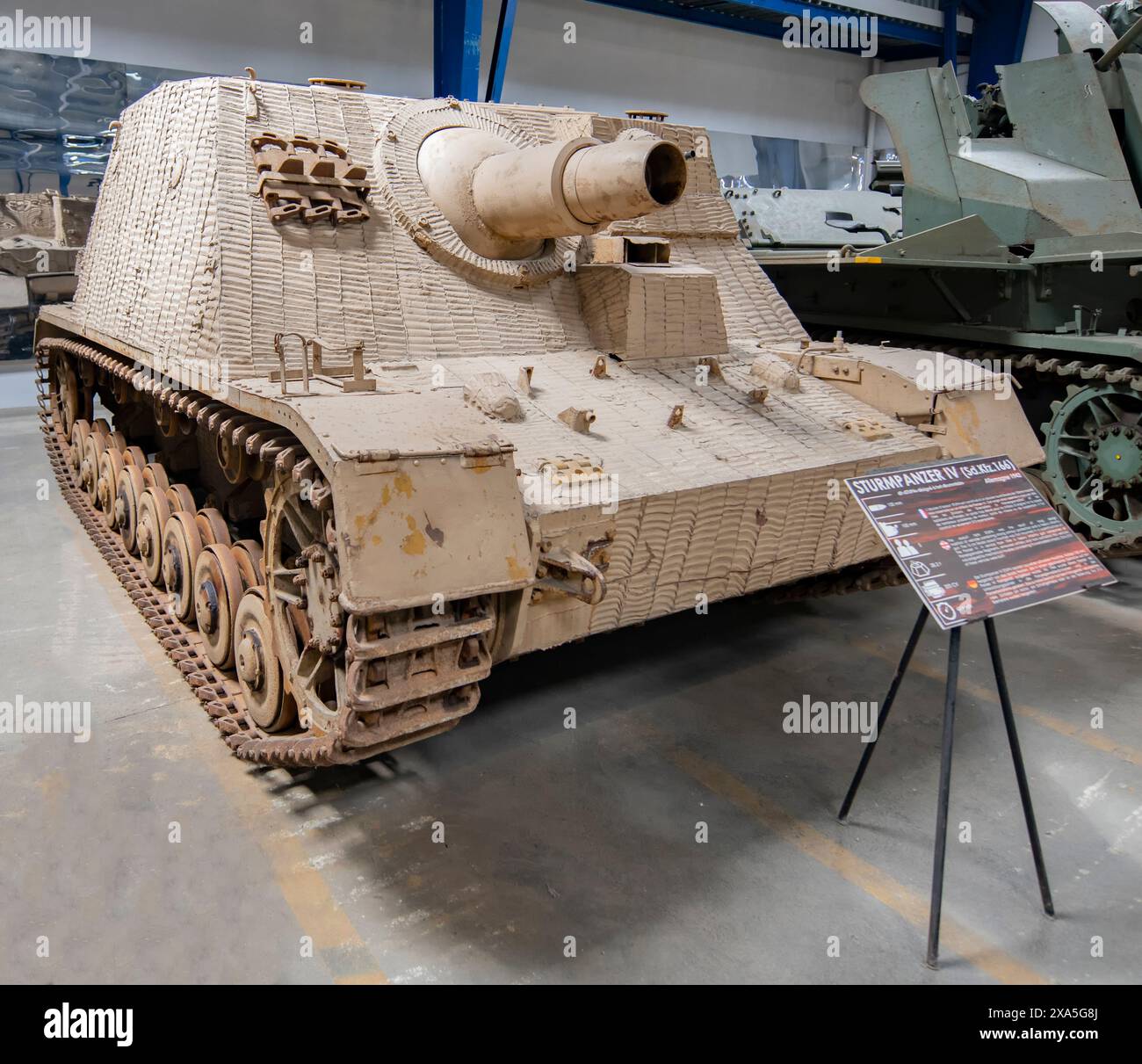 Sturmpanzer IV at Museum of Armored Vehicles in Saumur, France Stock ...
