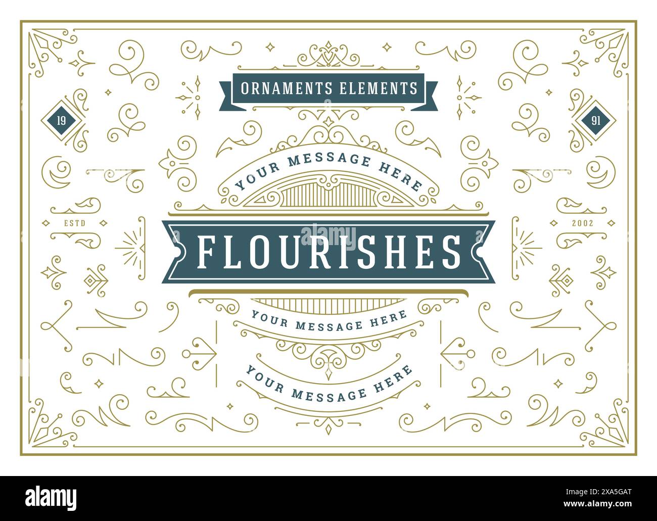 Antique Corner Flourish