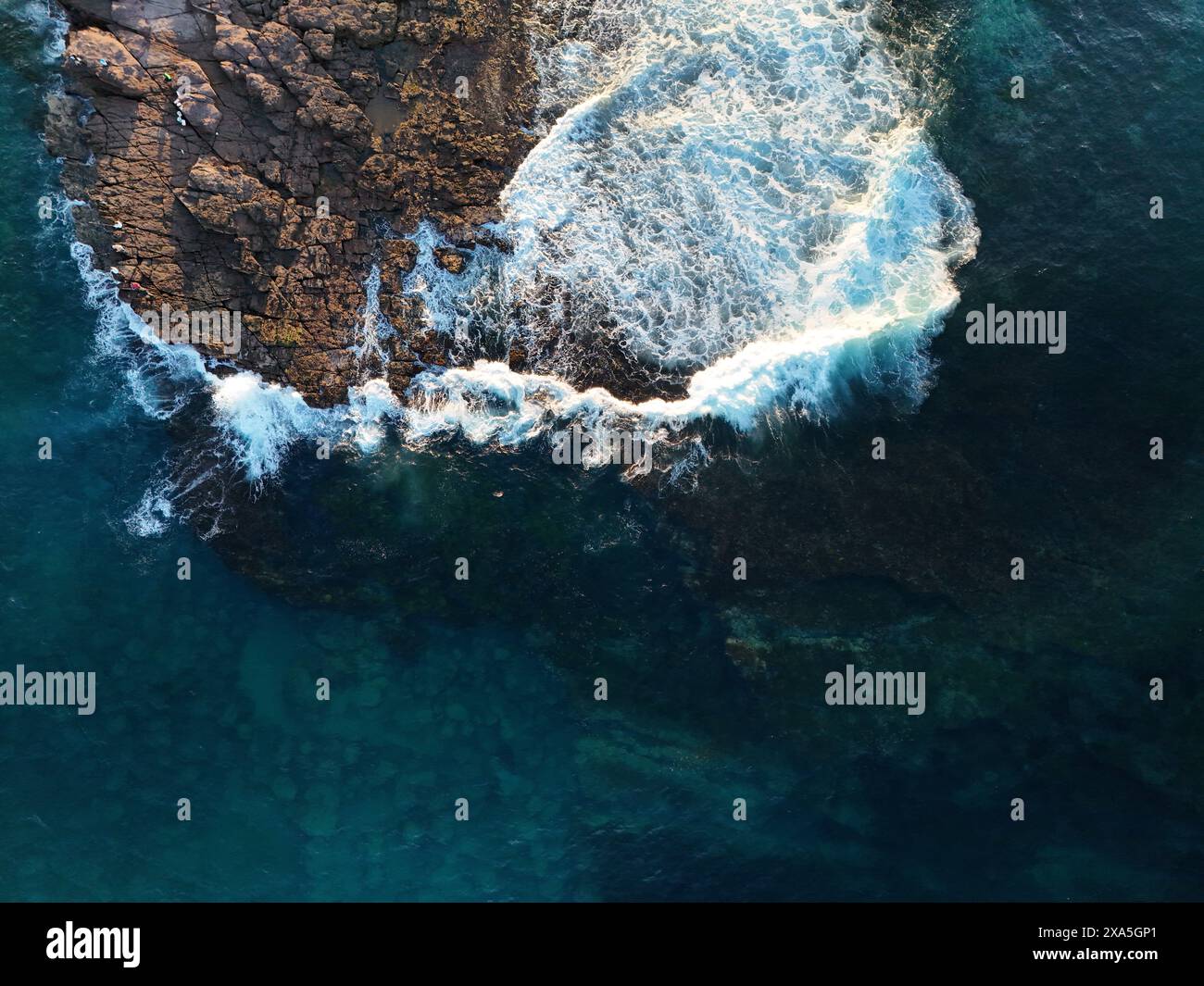 The ocean waves rippling through water surface Stock Photo - Alamy