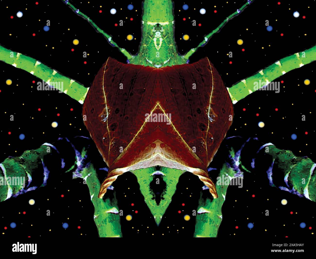 Science fiction depiction of a giant space virus waiting to ambush ...