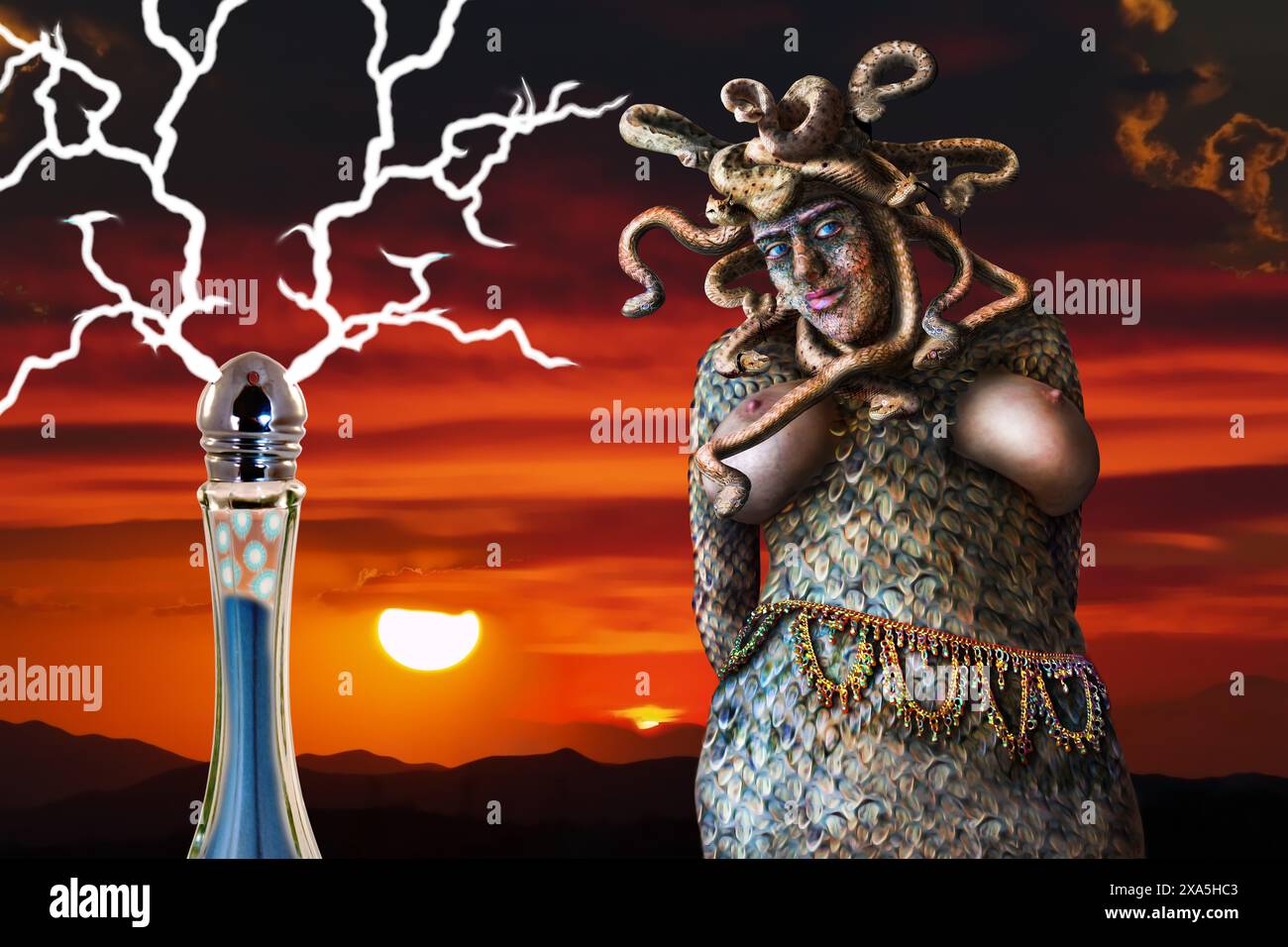 A combination of digital painting and photo manipulation depicting the ...