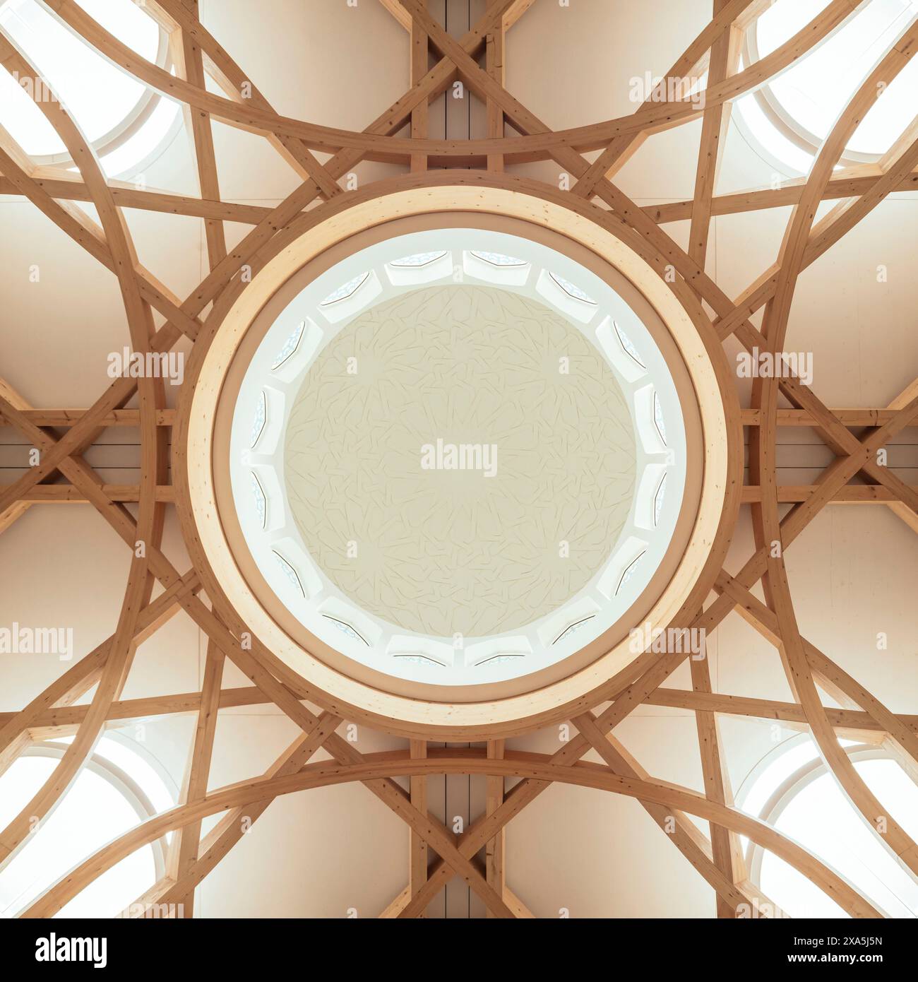A semantical shot showing the central atrium in the main prayer room ...