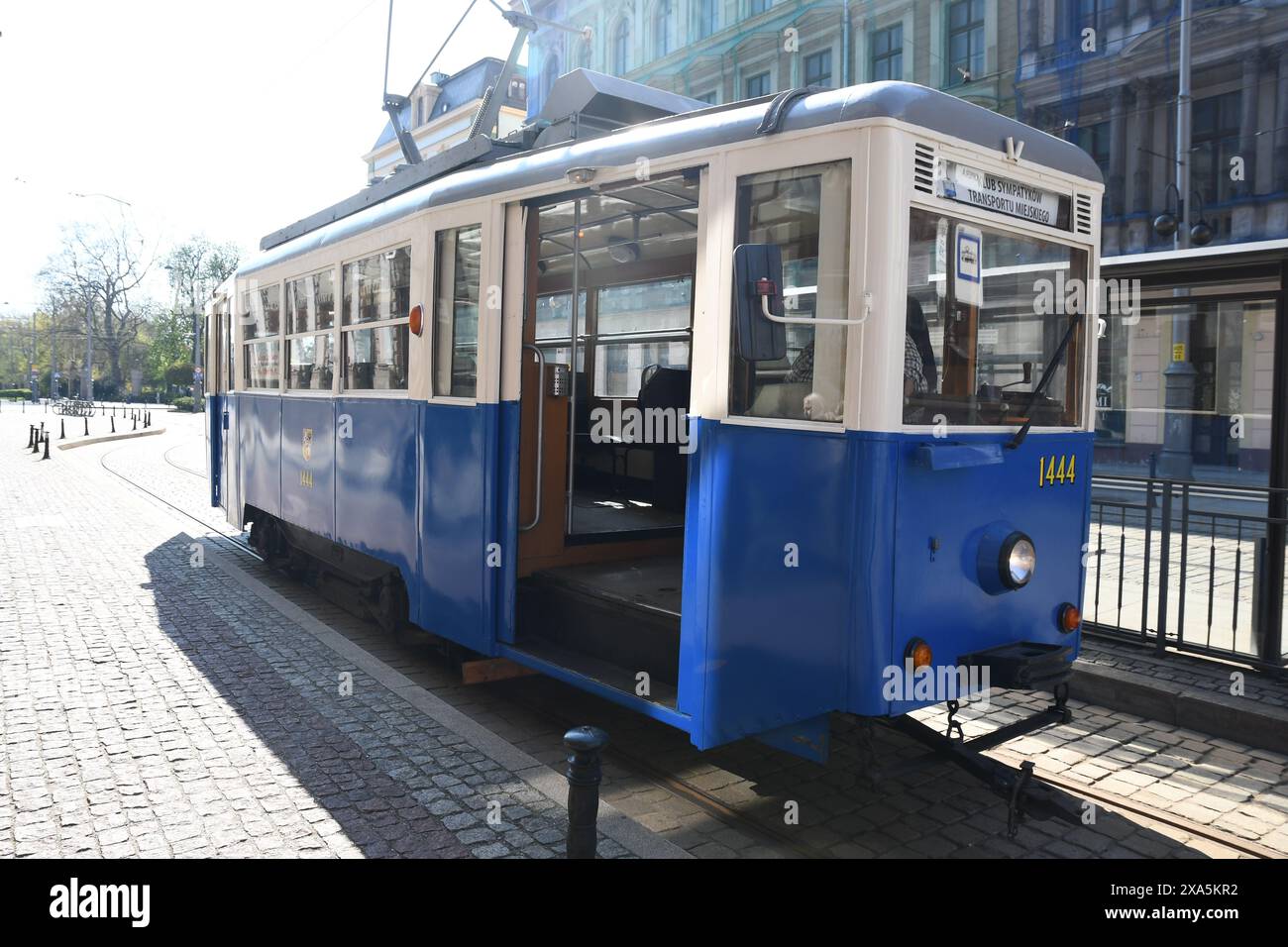 An Old historic tram in the city of Wroclaw in Poland Stock Photo - Alamy