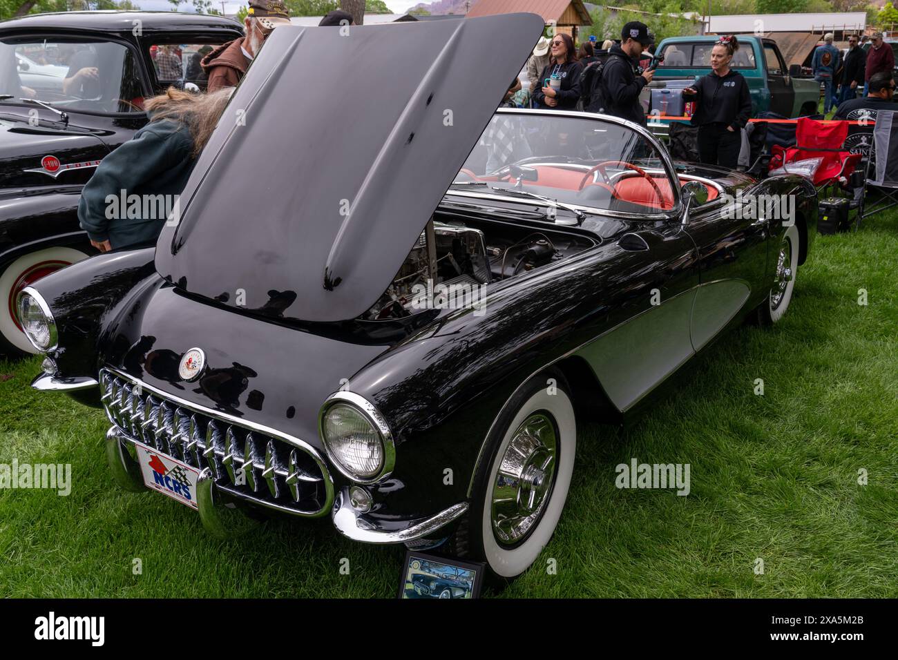 Restored 1956 Chevrolet Corvette in the Moab Rotary Car Show in Moab ...