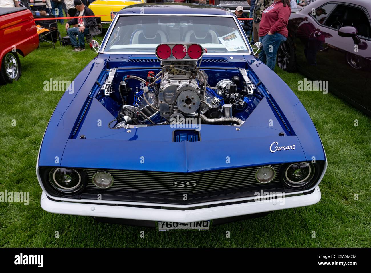 Modified 1967 Chevy Camaro Super Sport muscle car in the Moab Rotary ...