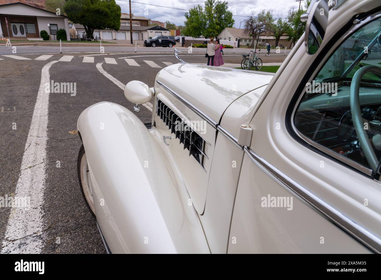 A restored 1936 Cadillac Fleetwood Series 70 Touring Sedan at the Moab ...
