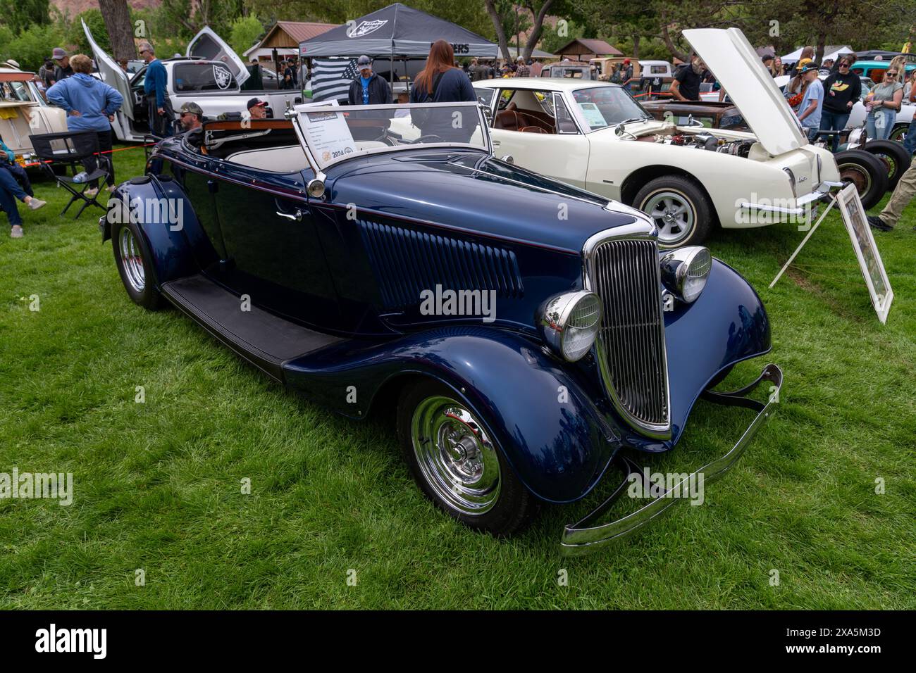 Modified 1934 Ford Roadster in the Moab Rotary Car Show in Moab, Utah ...