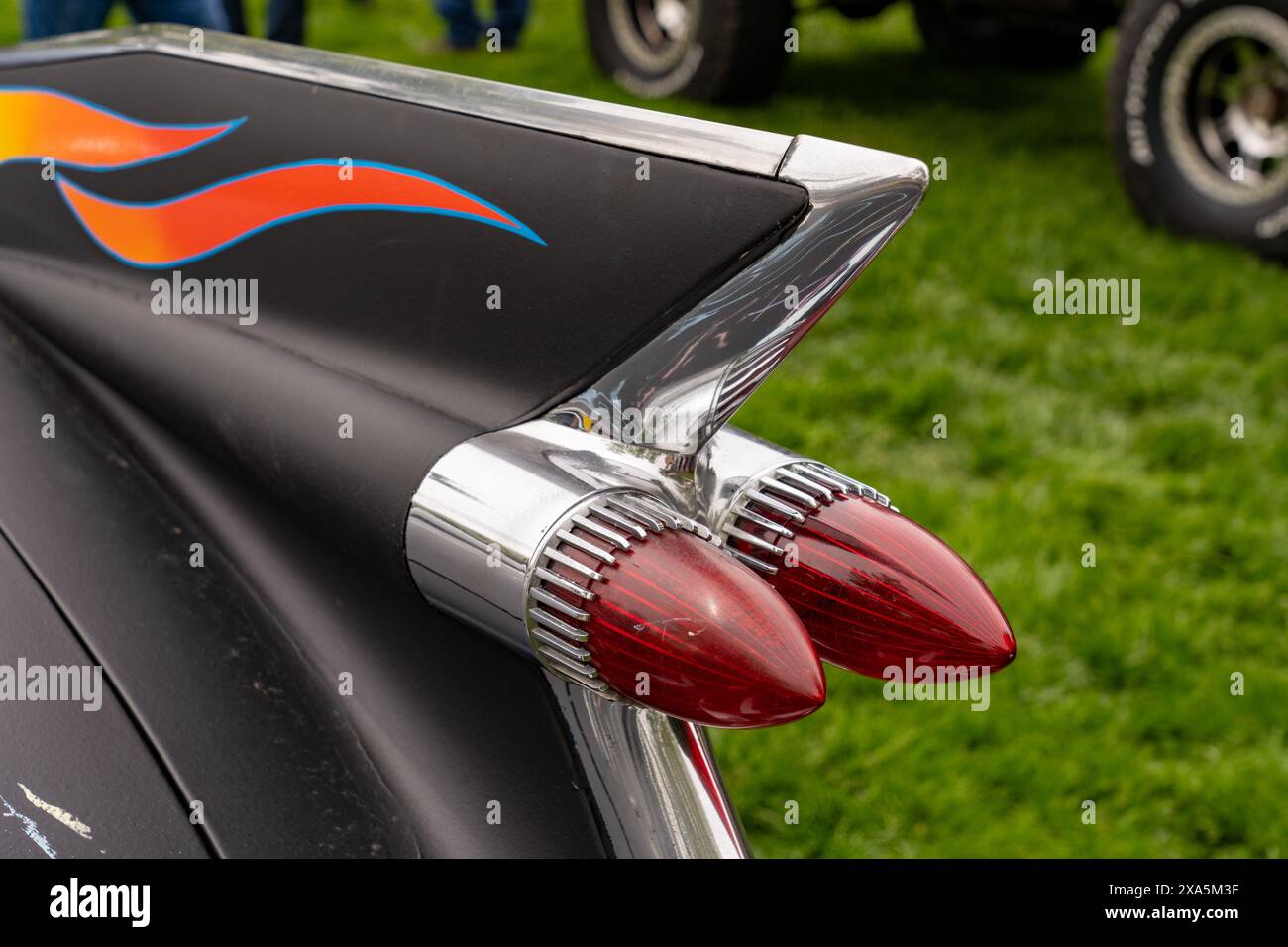 Detail of a modified 1959 Cadillac Coupe de Ville in the Moab Rotary ...