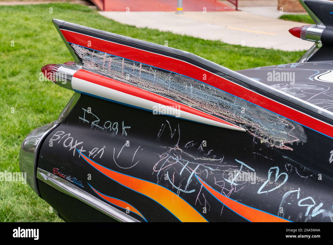 Detail of a modified 1959 Cadillac Coupe de Ville in the Moab Rotary ...